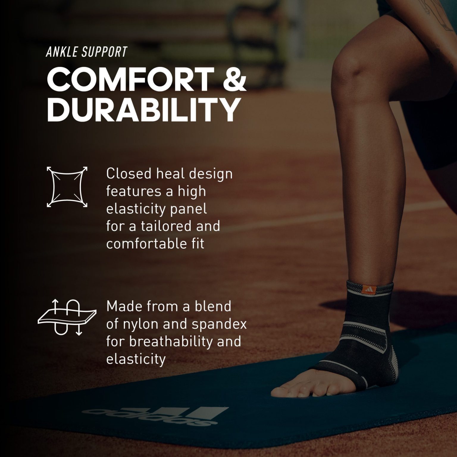 Adidas Ankle Support ADSU-12513BK-NL L/XL - Shah Sports
